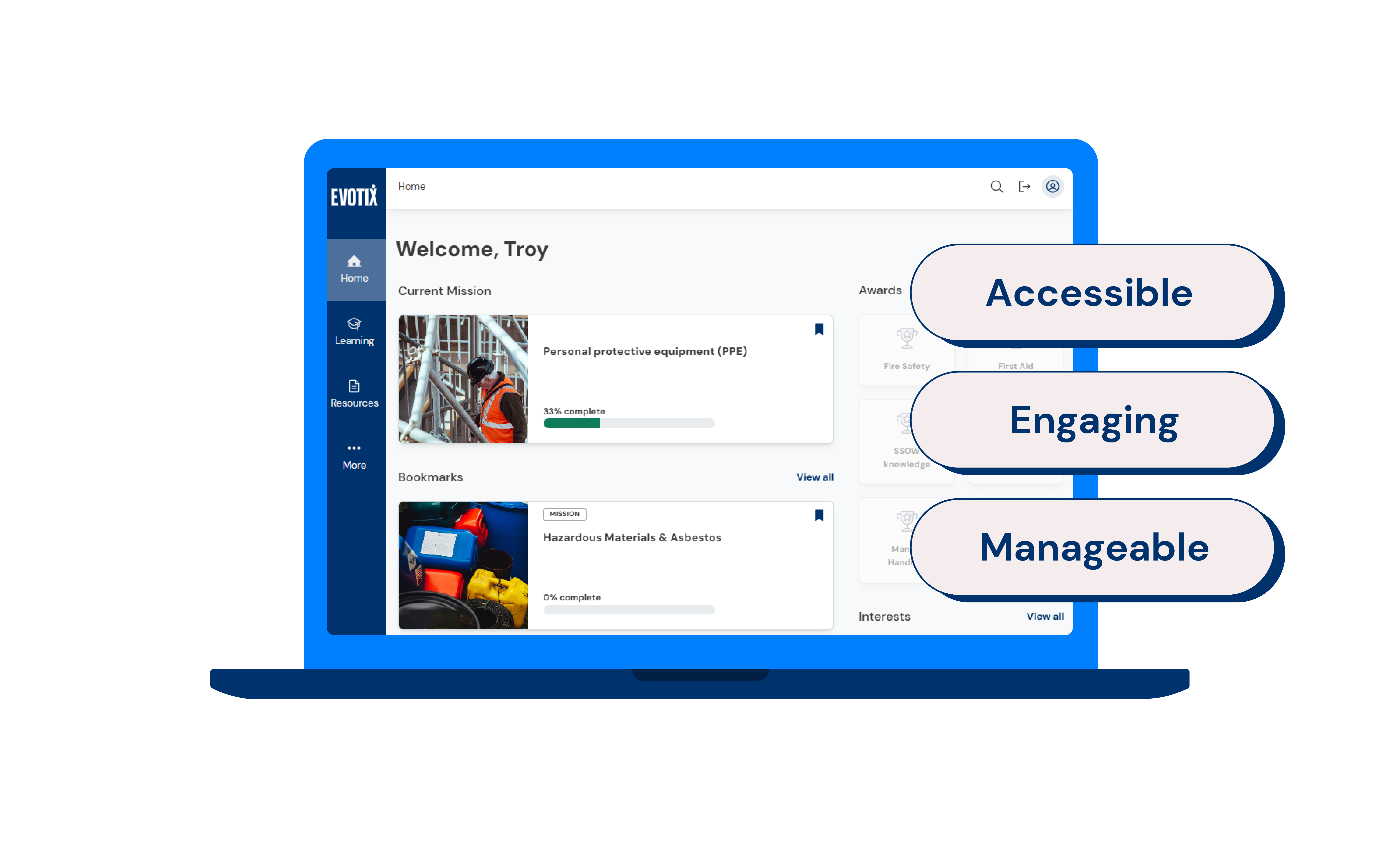 Learn EHS Training and E-Learning App | Evotix